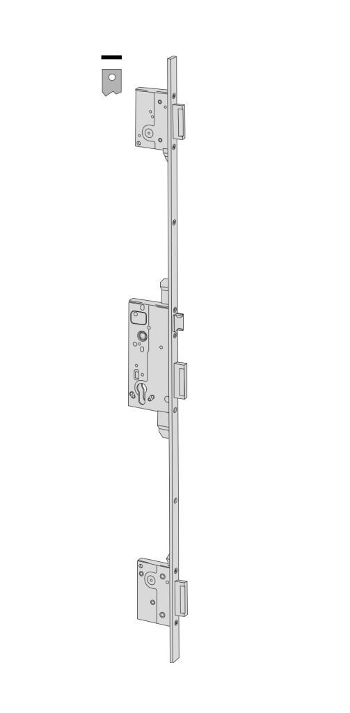 Safety lock CISA with 3 locking points - Coverdoors